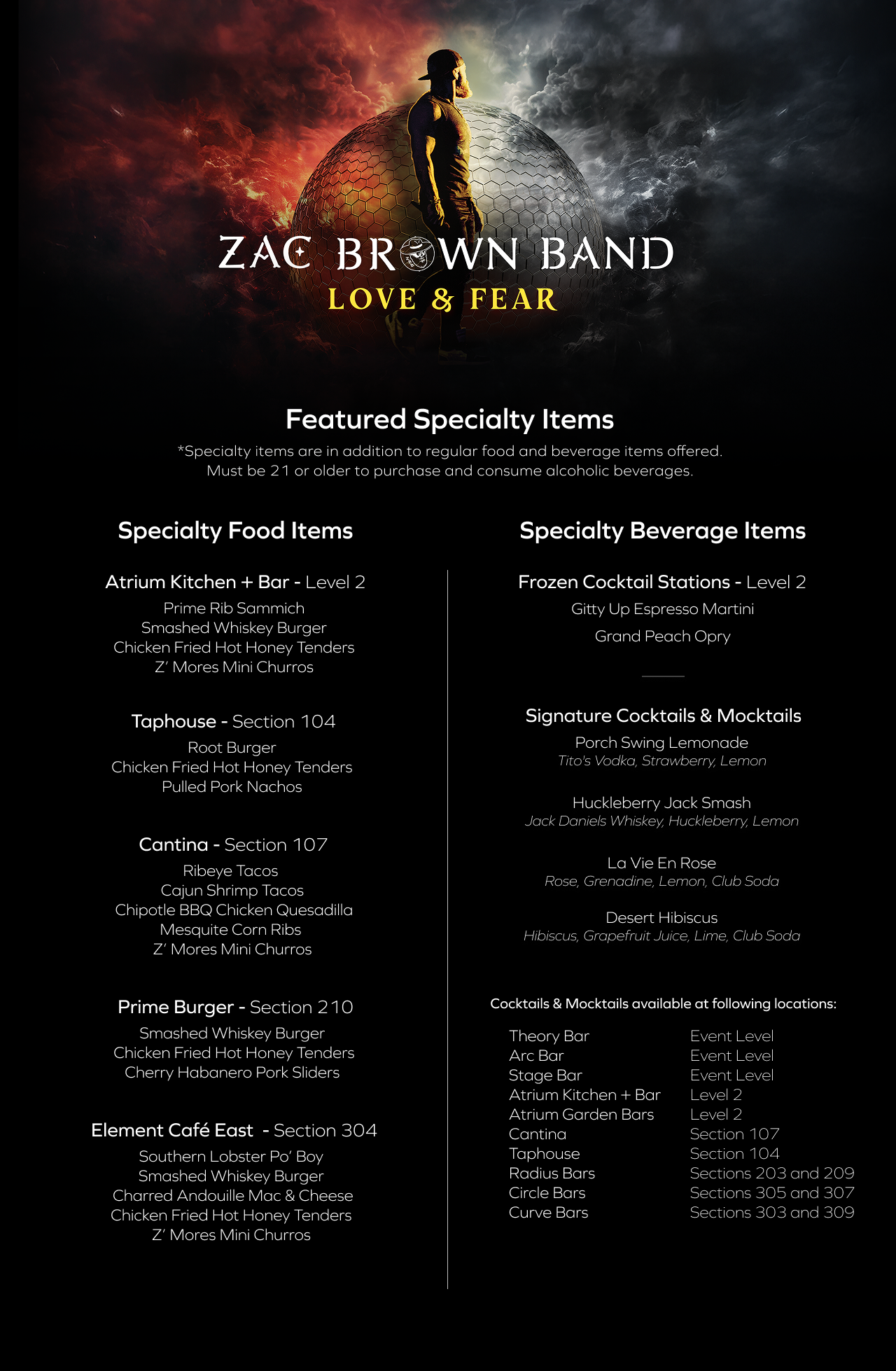 Zac Brown Band Tickets | Las Vegas Concert Dates | Sphere Las Vegas